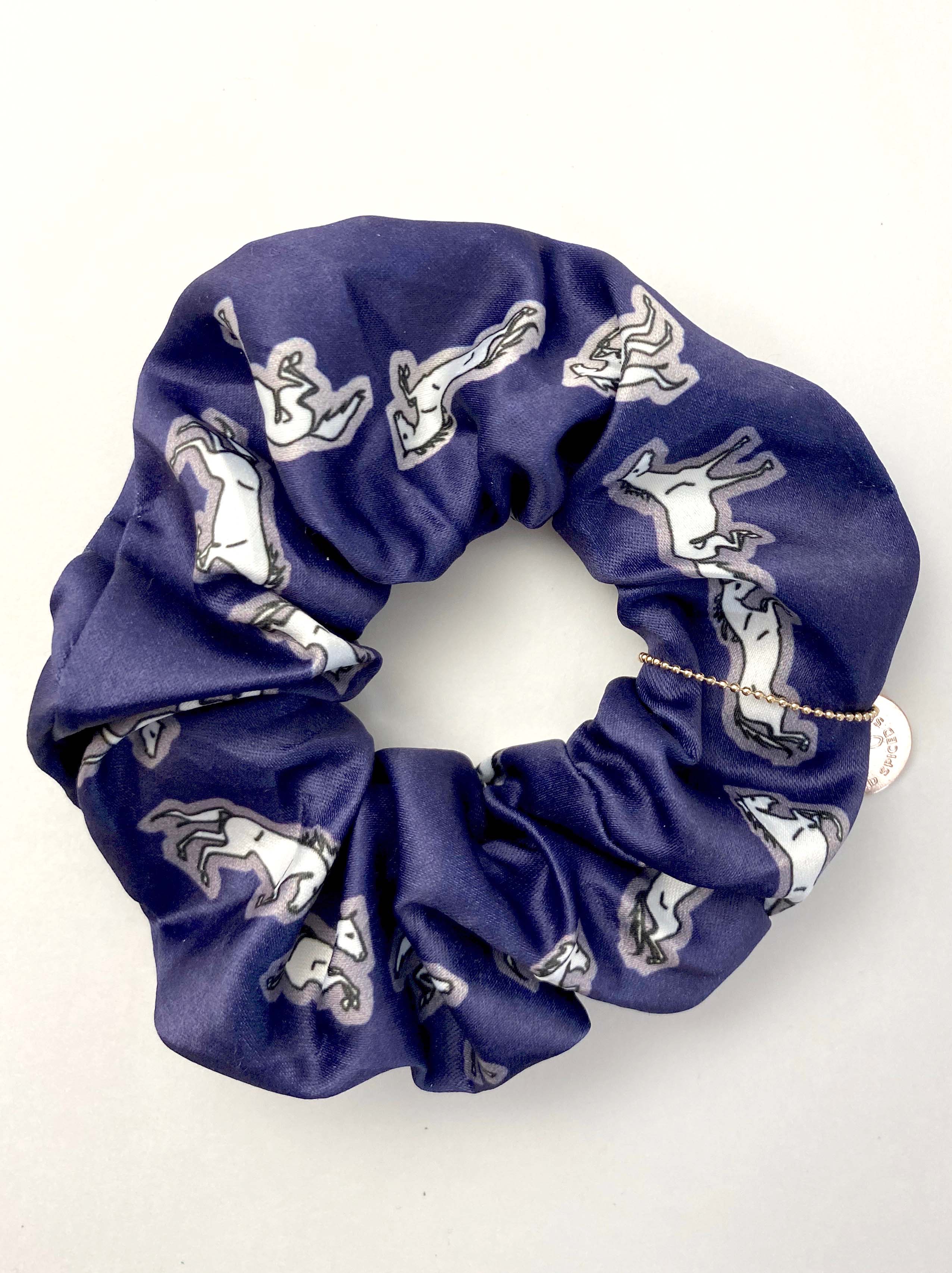 Spiced Equestrian - Bascule Scrunchie - Navy - System Equine