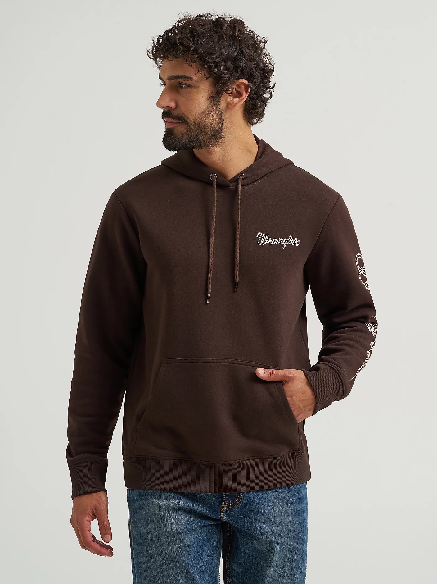 Wrangler Men's Rope Logo Hoodie - System Equine